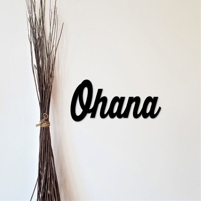 Ohana Sign Metal Word Hawaii Decor Island Art Hawaiian | Etsy