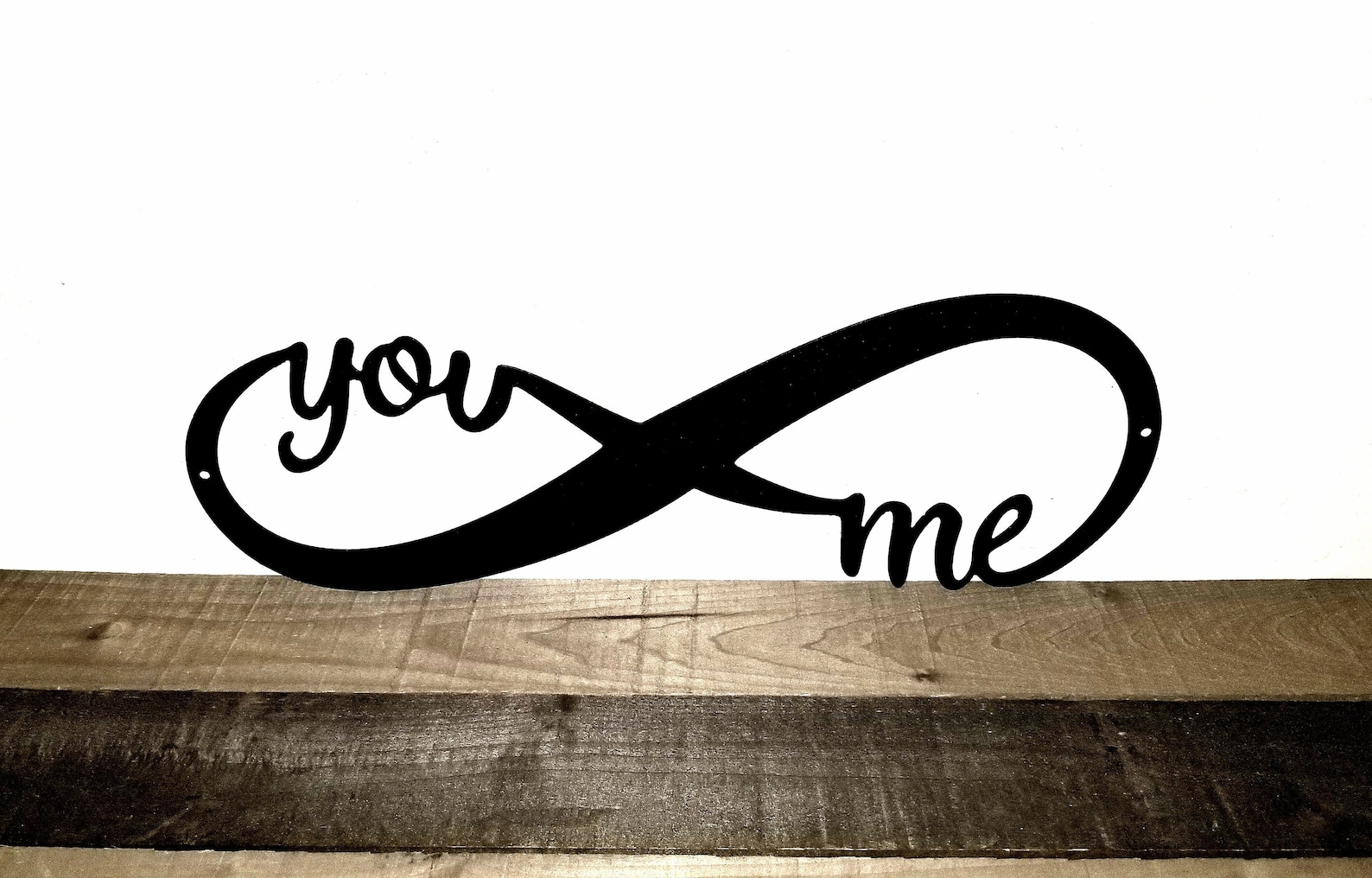You and Me Infinity Sign Metal Infinity Forever Love Decor | Etsy