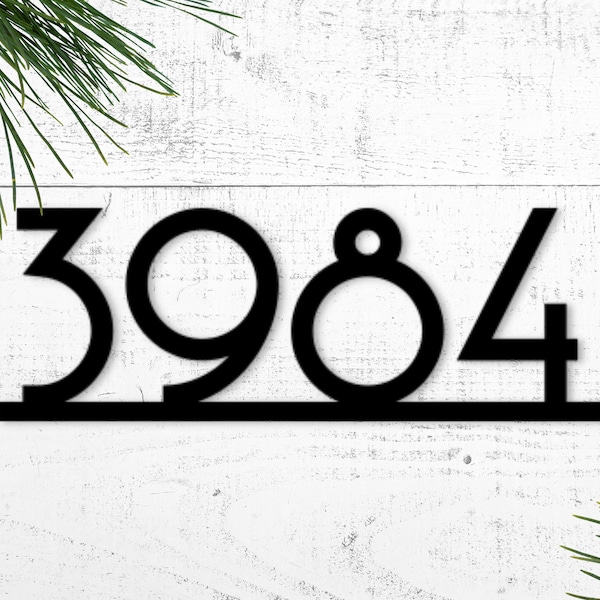 Mid Century Modern House Numbers - Etsy