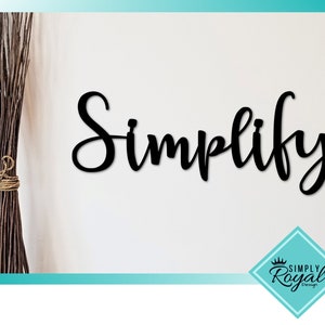Simplify Sign - Etsy