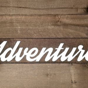 Adventure Sign Cursive Adventure Word Words for the Wall - Etsy