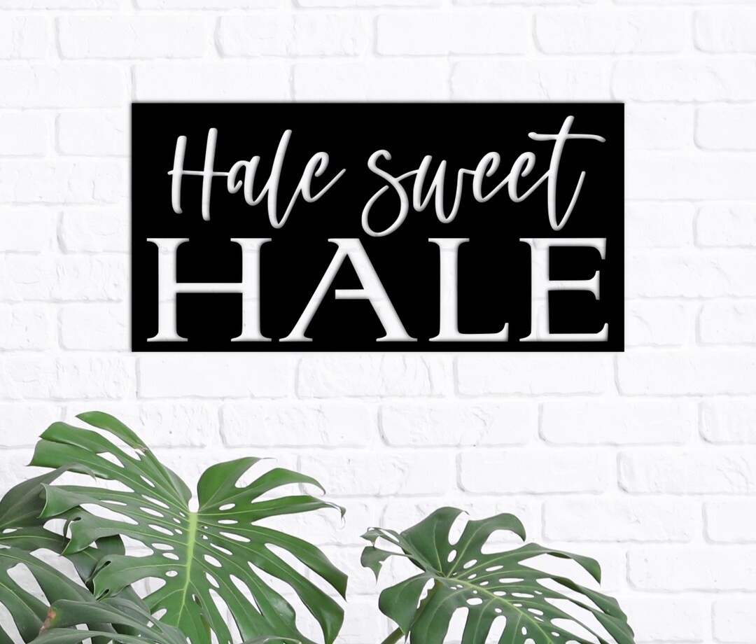 Hale Sweet Hale Sign Hawaiian Metal Wall Art Realtor T Etsy