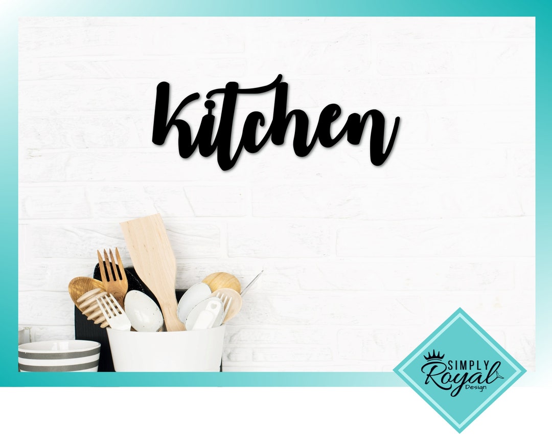 Kitchen Sign Metal Word Art Kitchen Wall Decor Kitchen - Etsy