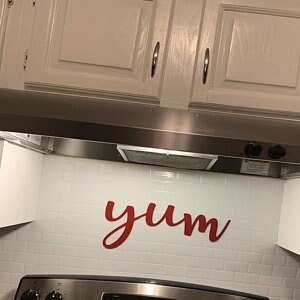 Yum Sign Metal Word Art Kitchen Sign Dining Room Decor - Etsy