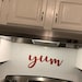 Yum Sign Metal Word Art Kitchen Sign Dining Room Decor - Etsy