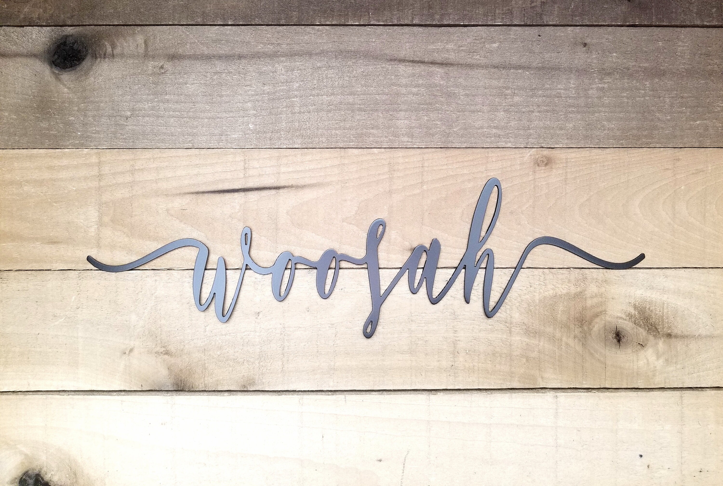 Woosah Sign Relax Decor Bathroom Wall Decor Metal Wall - Etsy
