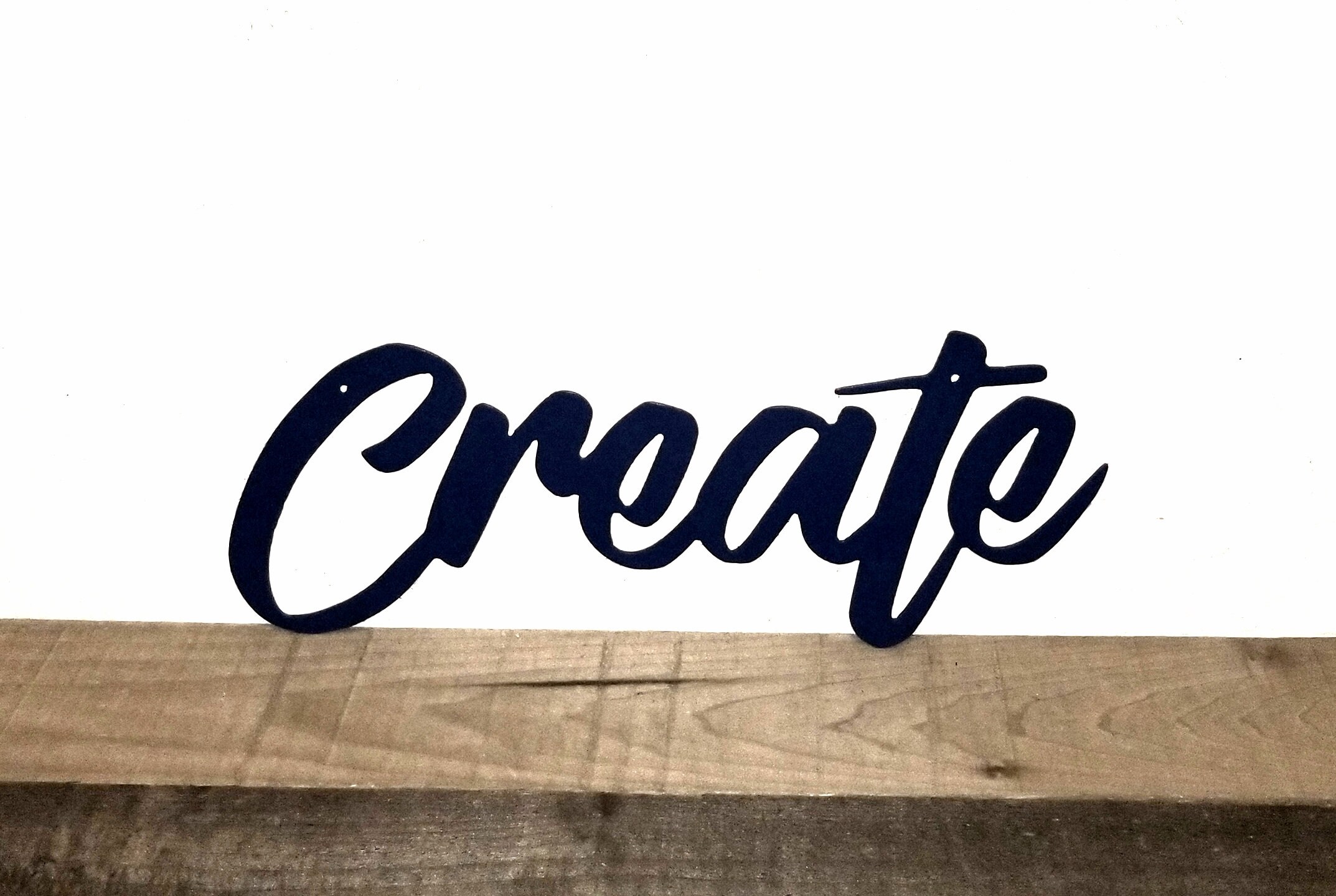 Create Sign Metal Wall Art Word Wall Decor Create Word - Etsy