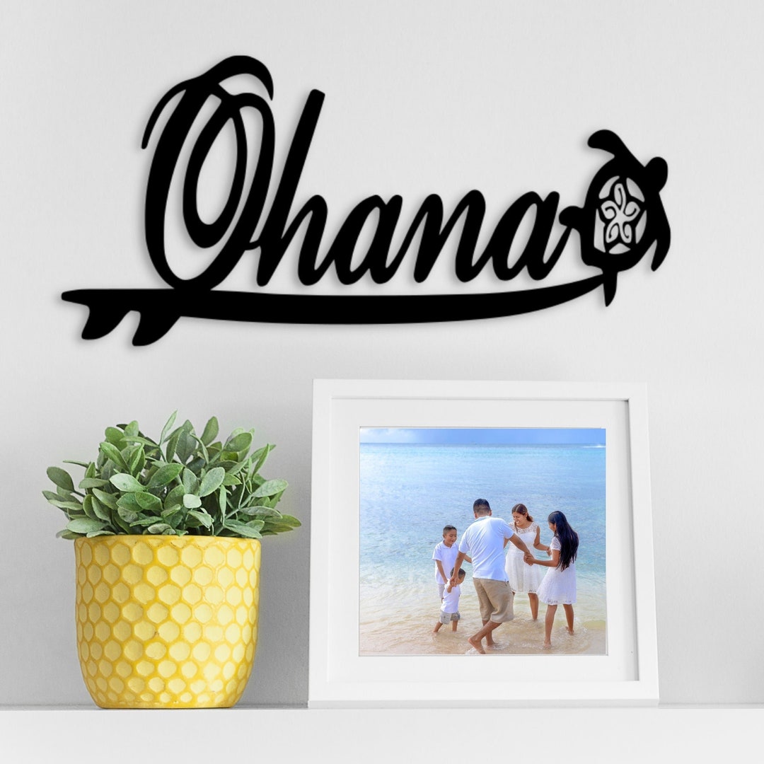 Ohana Metal Sign Hawaii Family Sign Hawaiian Art Ohana - Etsy