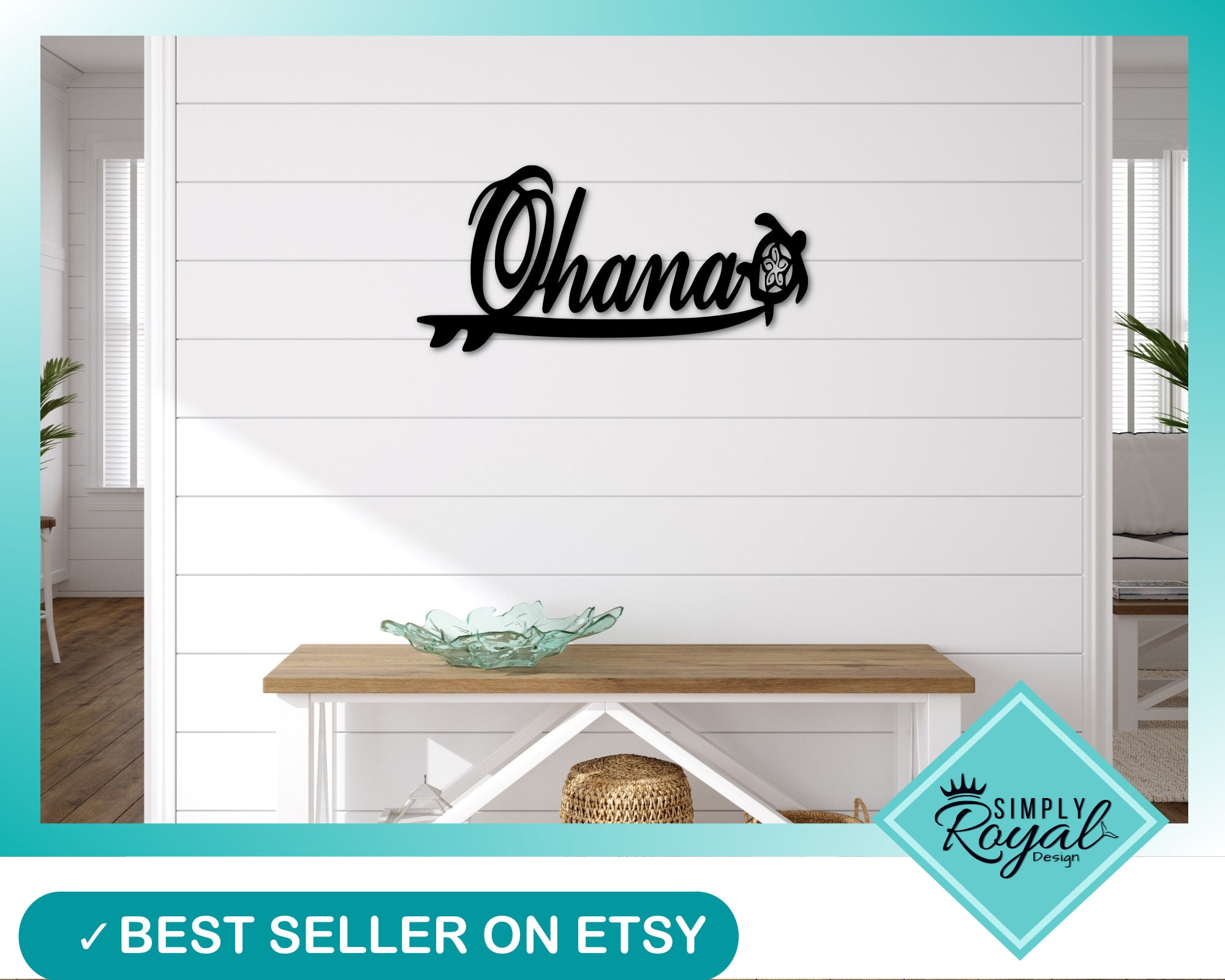 Ohana Metal Sign Hawaii Family Sign Hawaiian Art Ohana - Etsy