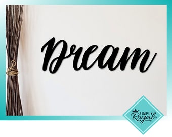 Dream Cursive Script Stencil by Studior12 DIY Inspirational - Etsy