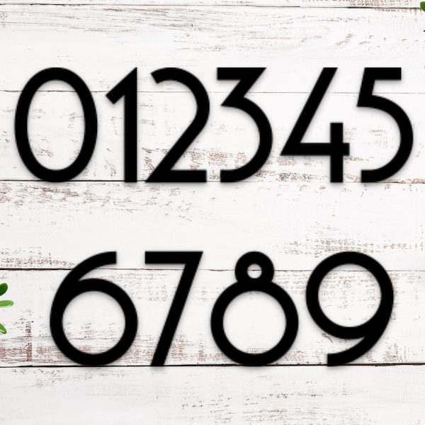 Mid Century Modern House Numbers - Etsy