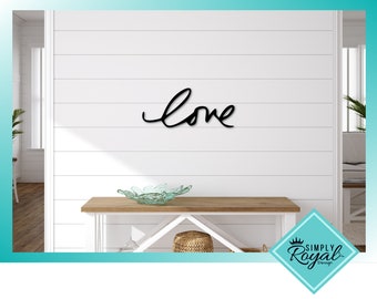 Cursive Love Sign | Etsy