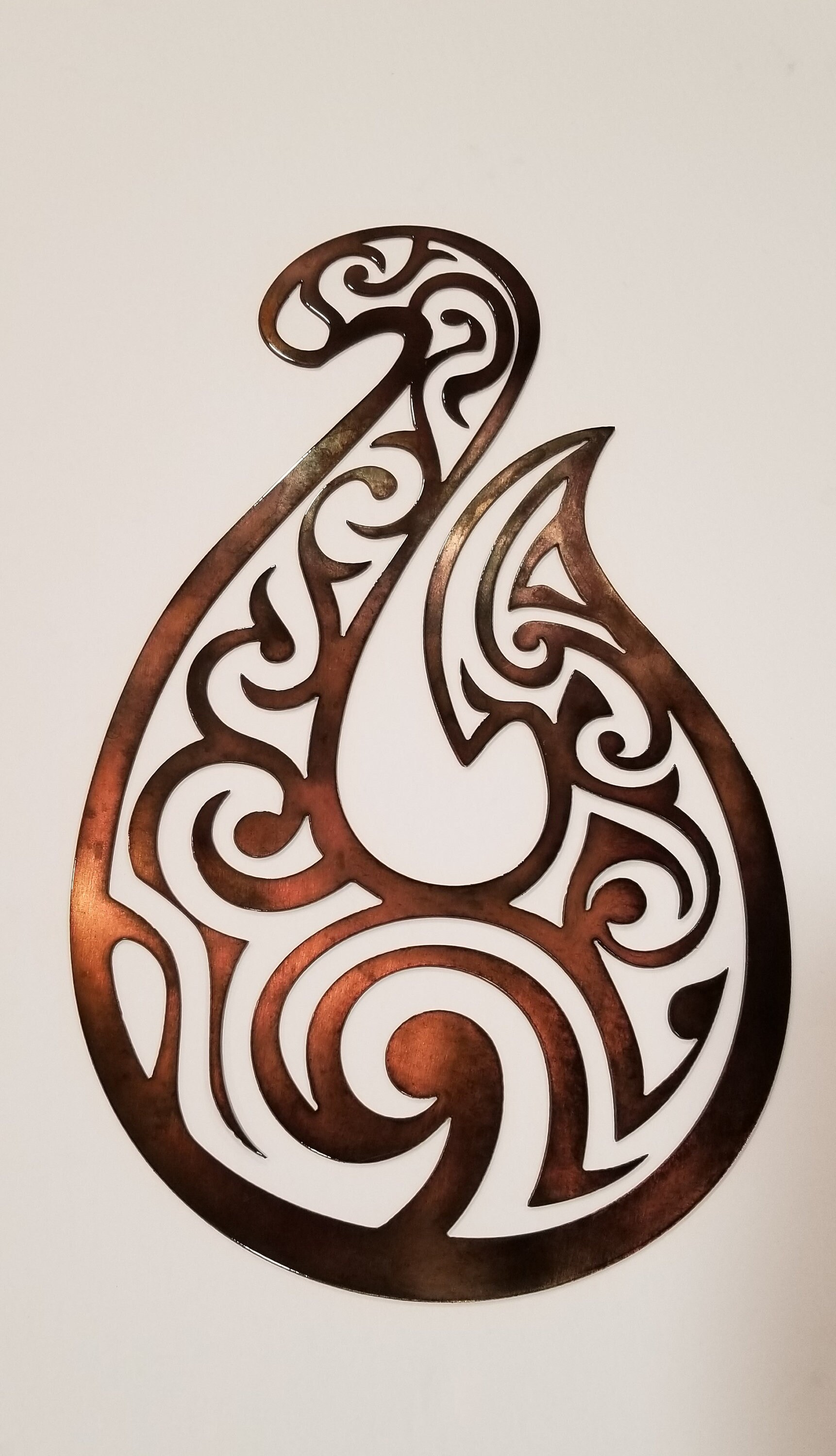 Tribal Fish Hook Metal Wall Art Island Decor Tropical Art - Etsy