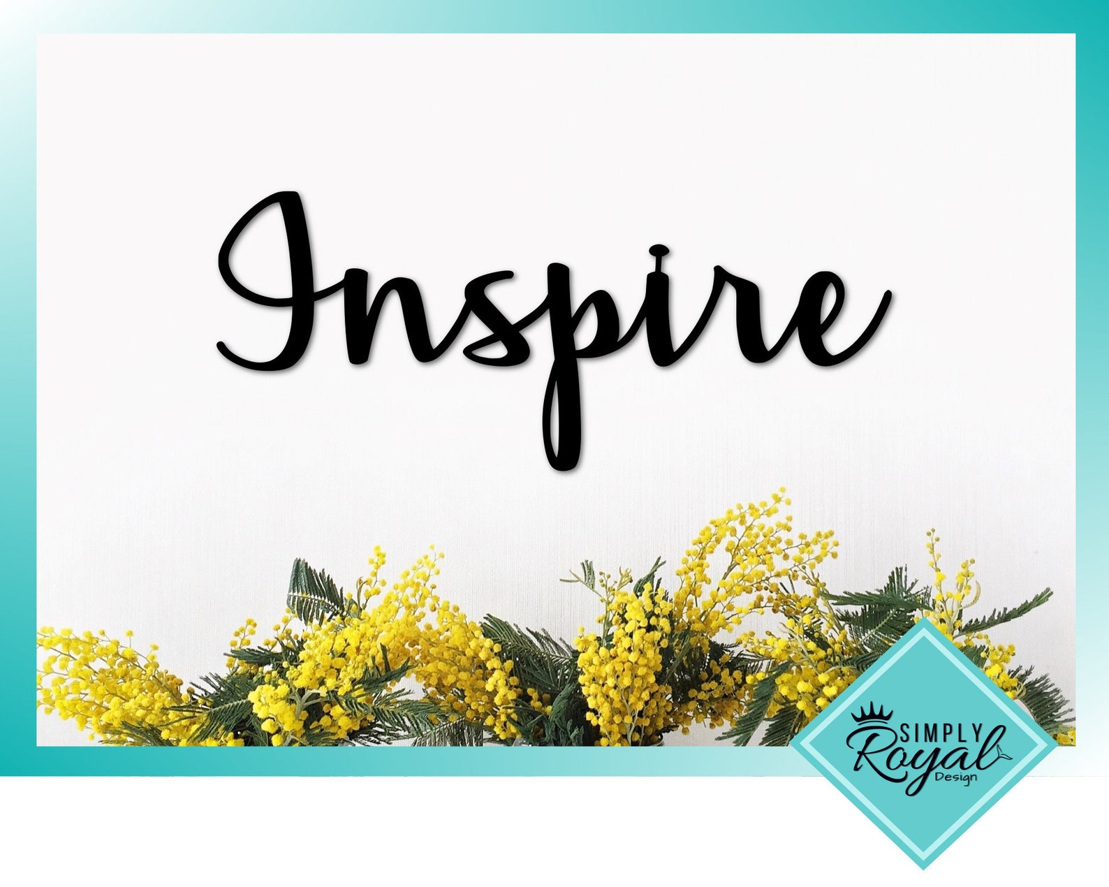 Inspire Sign Metal Wall Decor Wall Art Inspire Gifts - Etsy