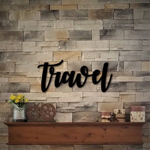 Metal Travel Sign Travel Gifts Metal Word Art Travel Quote - Etsy