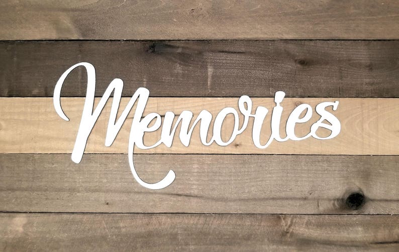 Memories Sign Metal Word Art Picture Wall Decor Travel - Etsy