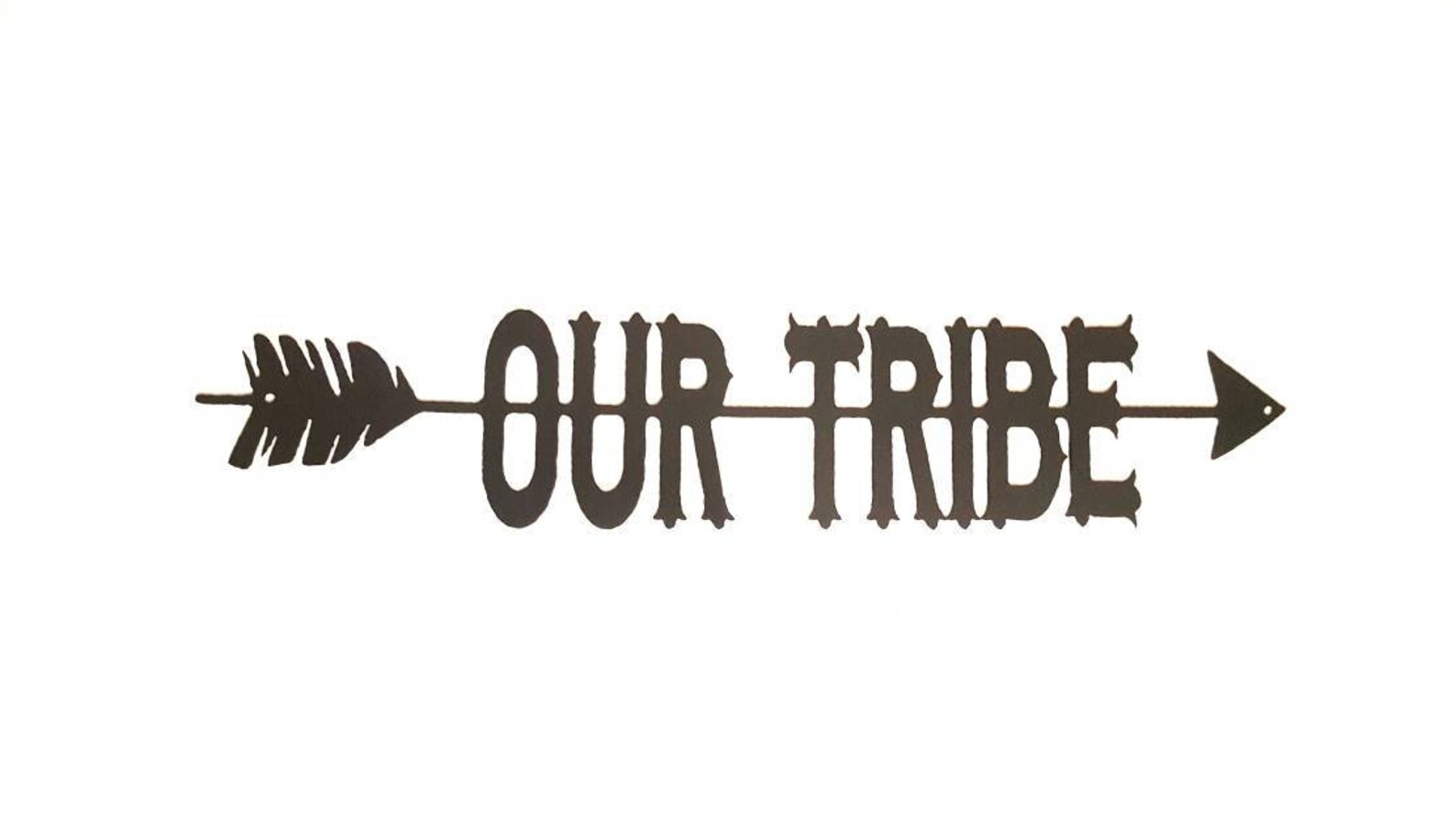 Our Tribe Sign Arrow Wall Art Split Arrow Metal Wall Art - Etsy