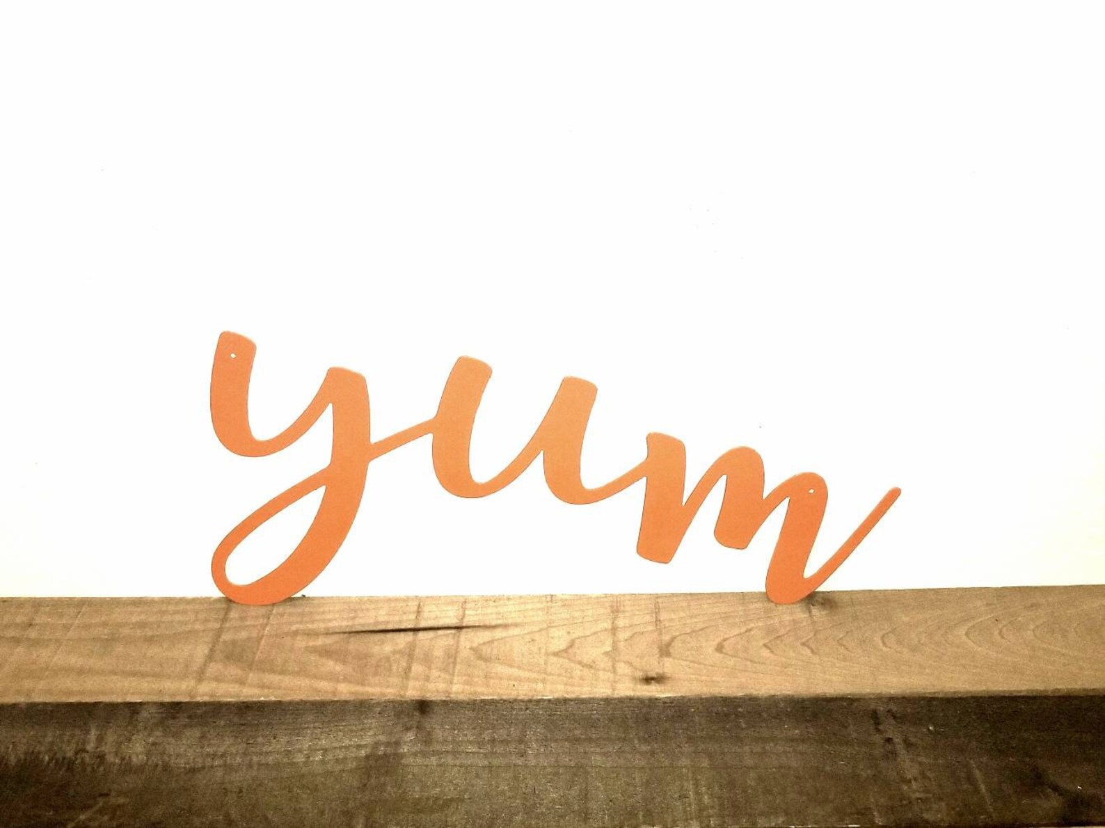 Yum Sign Metal Word Art Kitchen Sign Dining Room Decor Metal | Etsy