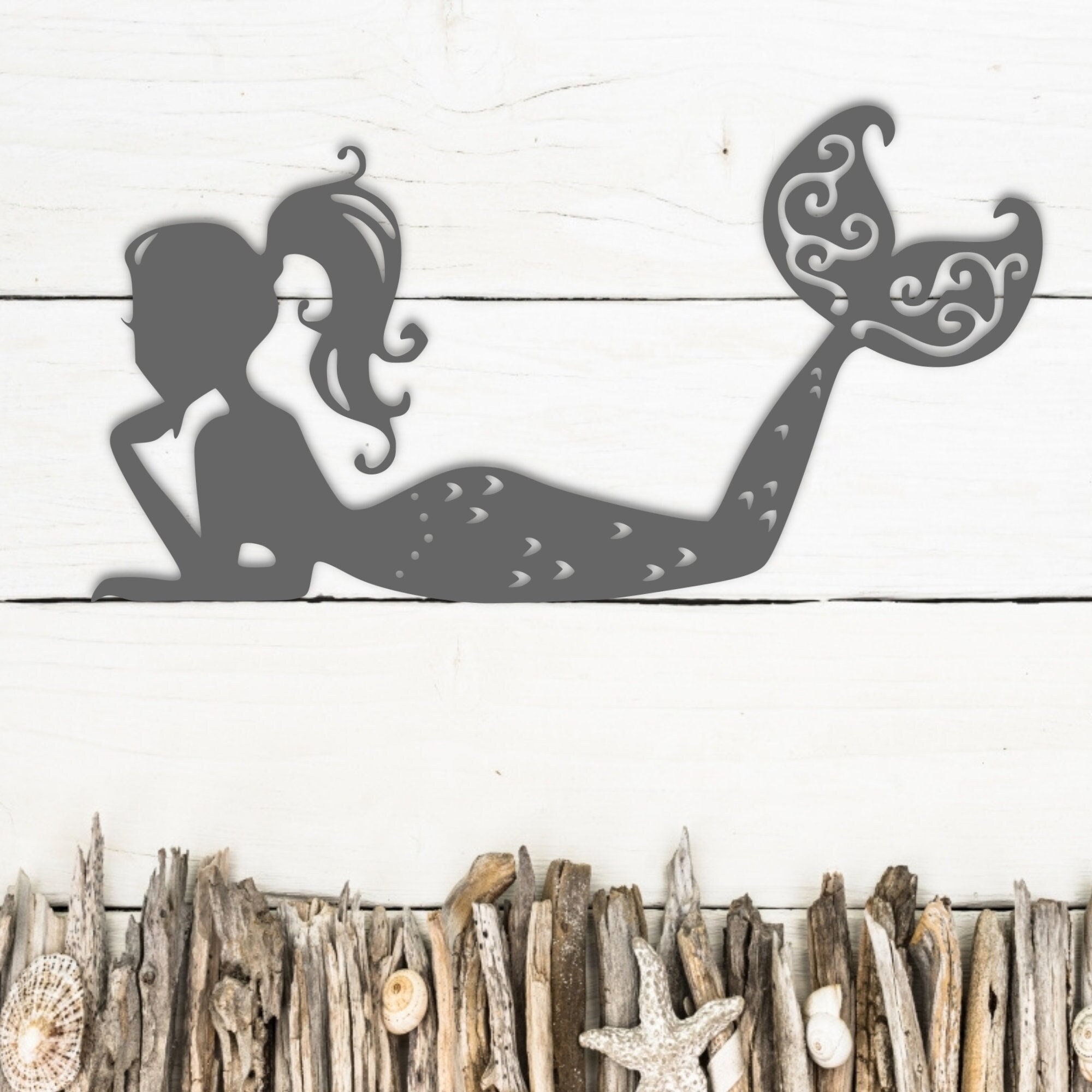 Mermaid Metal Sign Mermaid Tail Art Mermaid Decor for | Etsy