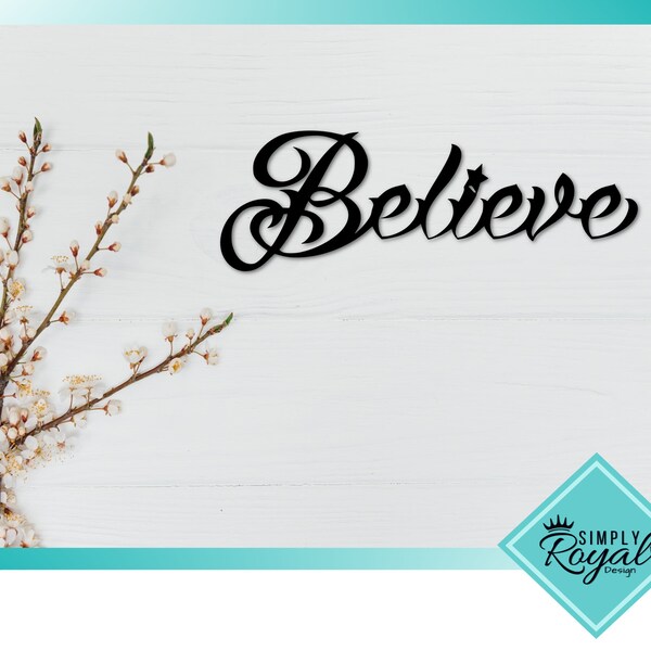 Believe Word Art - Etsy