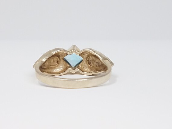 Blue Topaz & Gaspeite Ring Size 7.75/Sterling Silver/… - Gem