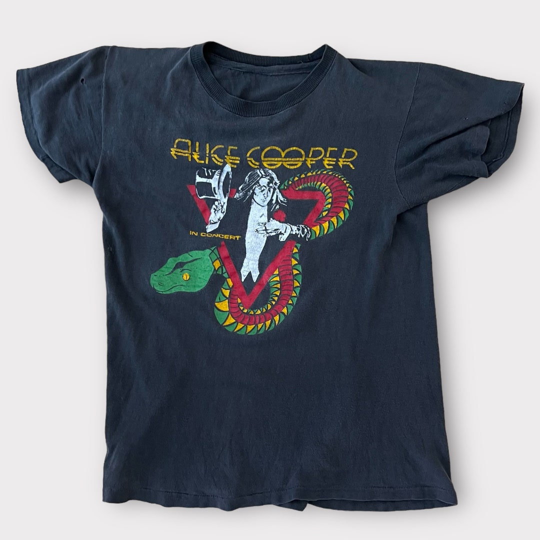 1970s Alice Cooper Vintage Tour Band Rock Tee Shirt 70s - Etsy