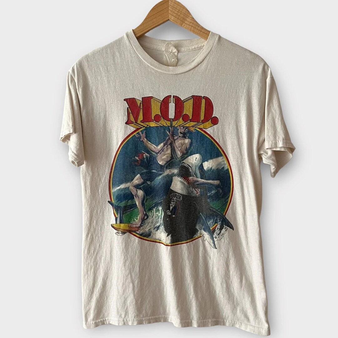 1980s M.O.D. "surfin Mod" Vintage Band Tour Thrash Metal Punk Tee Shirt ...