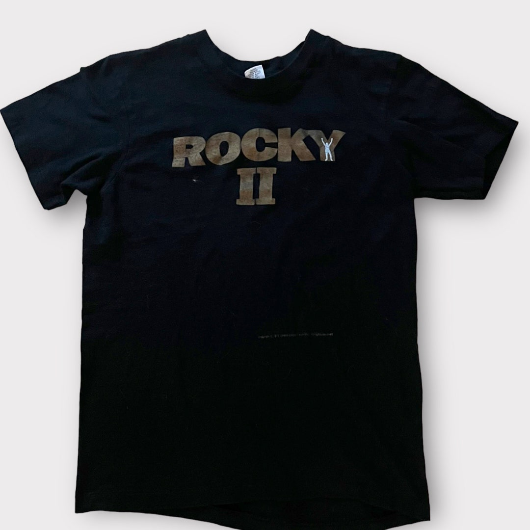 1979 Rocky 2 Vintage Movie Promo Tee Shirt 70s 1970s Sylvester Stallone ...