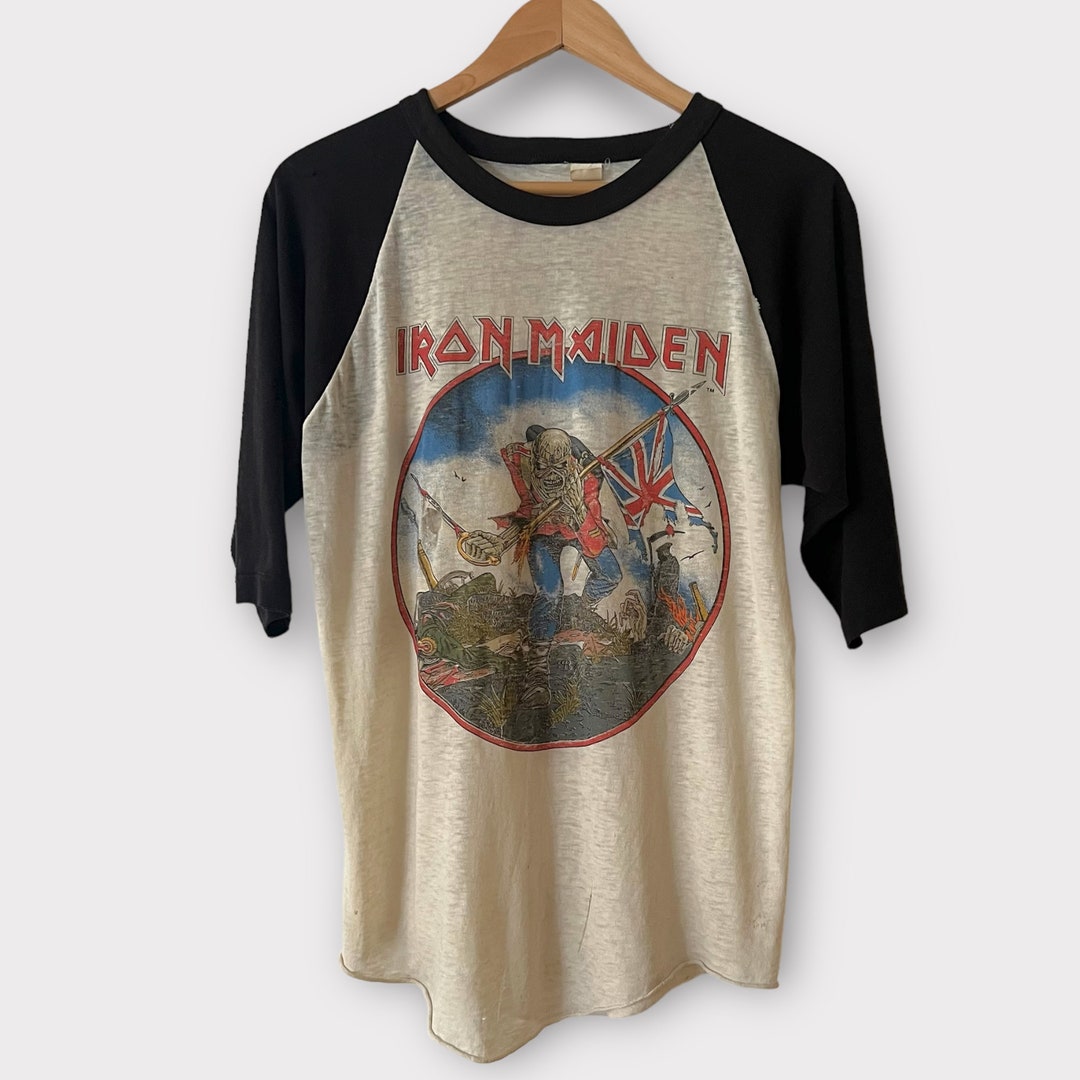 1983 Iron Maiden "onslaught" Vintage Band Tour Heavy Metal Rock Tee ...