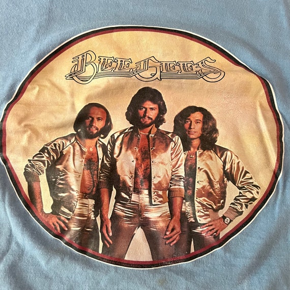 1970s Bee Gees Vintage Tour Band Disco Tee Shirt 70s - Gem