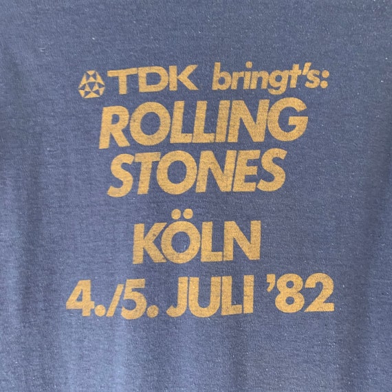 1982 Rolling Stones Germany Crew Vintage Concert Tour… - Gem