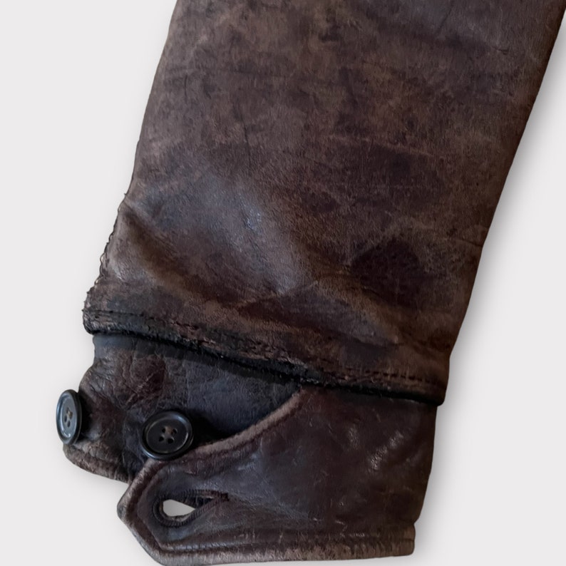 1940s Brown Leather Jacket 40s Buckle Back - Etsy