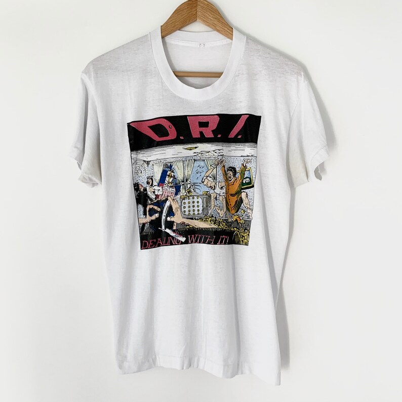 1985 D.R.I. dealing With It Vintage Band Rock Shirt 80s 1980s DRI Dirty ...