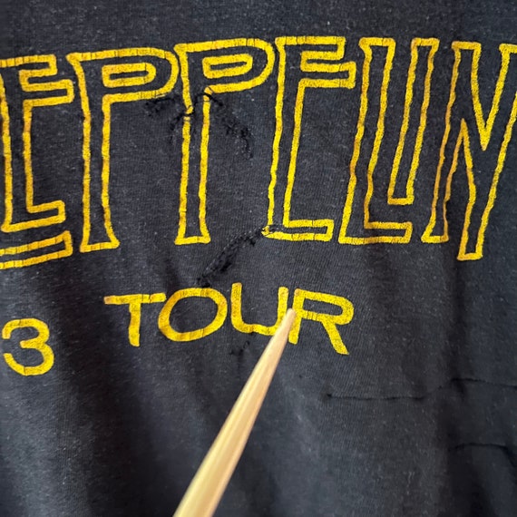 1973 Led Zeppelin SHOWCO Tour Crew Vintage Band Rock … - Gem