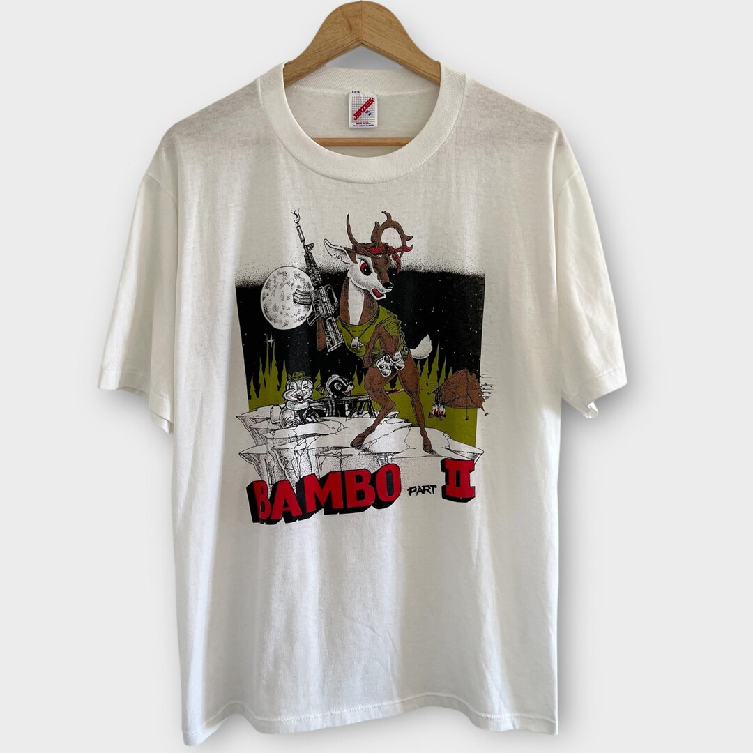 1980s Bambo Part 2 (rambo Bambi Spoof) Vintage Tee Shirt 80s - Etsy
