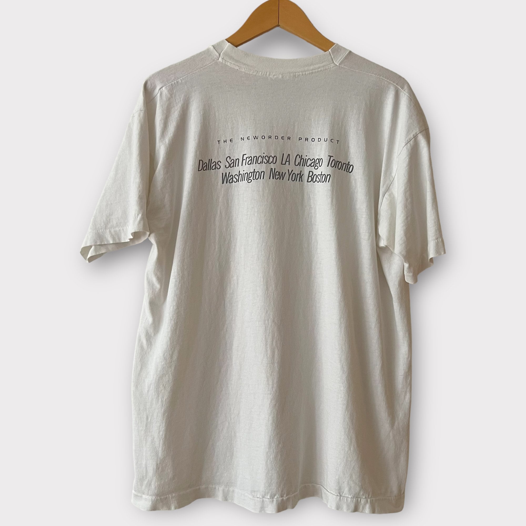 1993 New Order Vintage New Wave Band Tour Tee Shirt 90s 1990s Joy ...