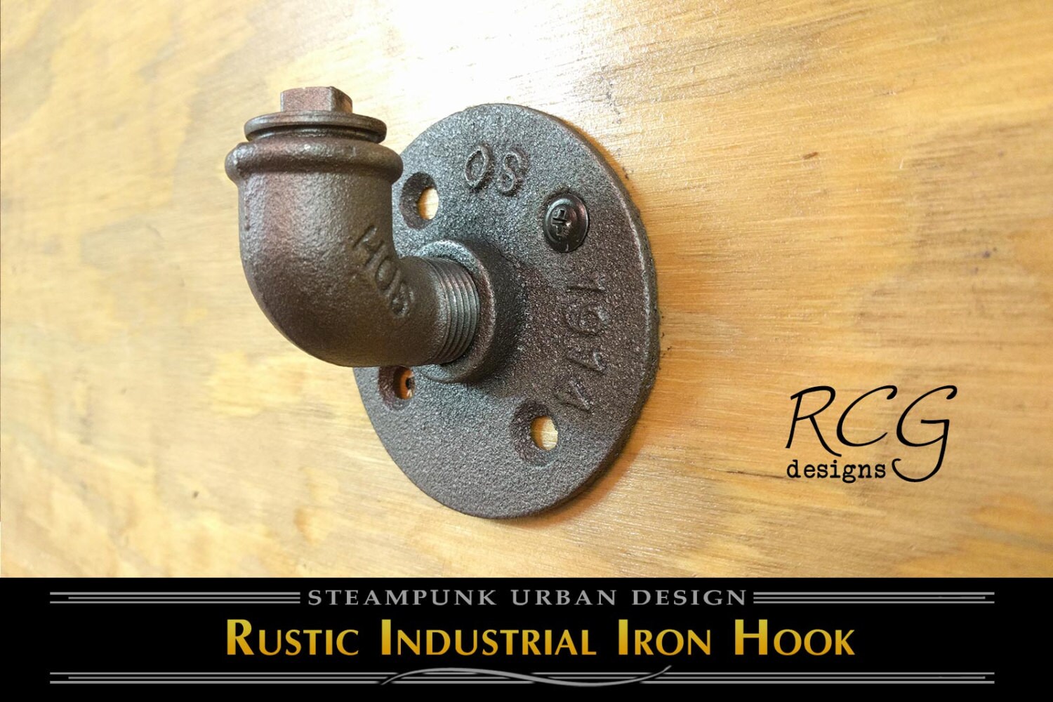 4-pack Industrial Pipe Knob Hook B - Urban, Steampunk, Rustic - Etsy