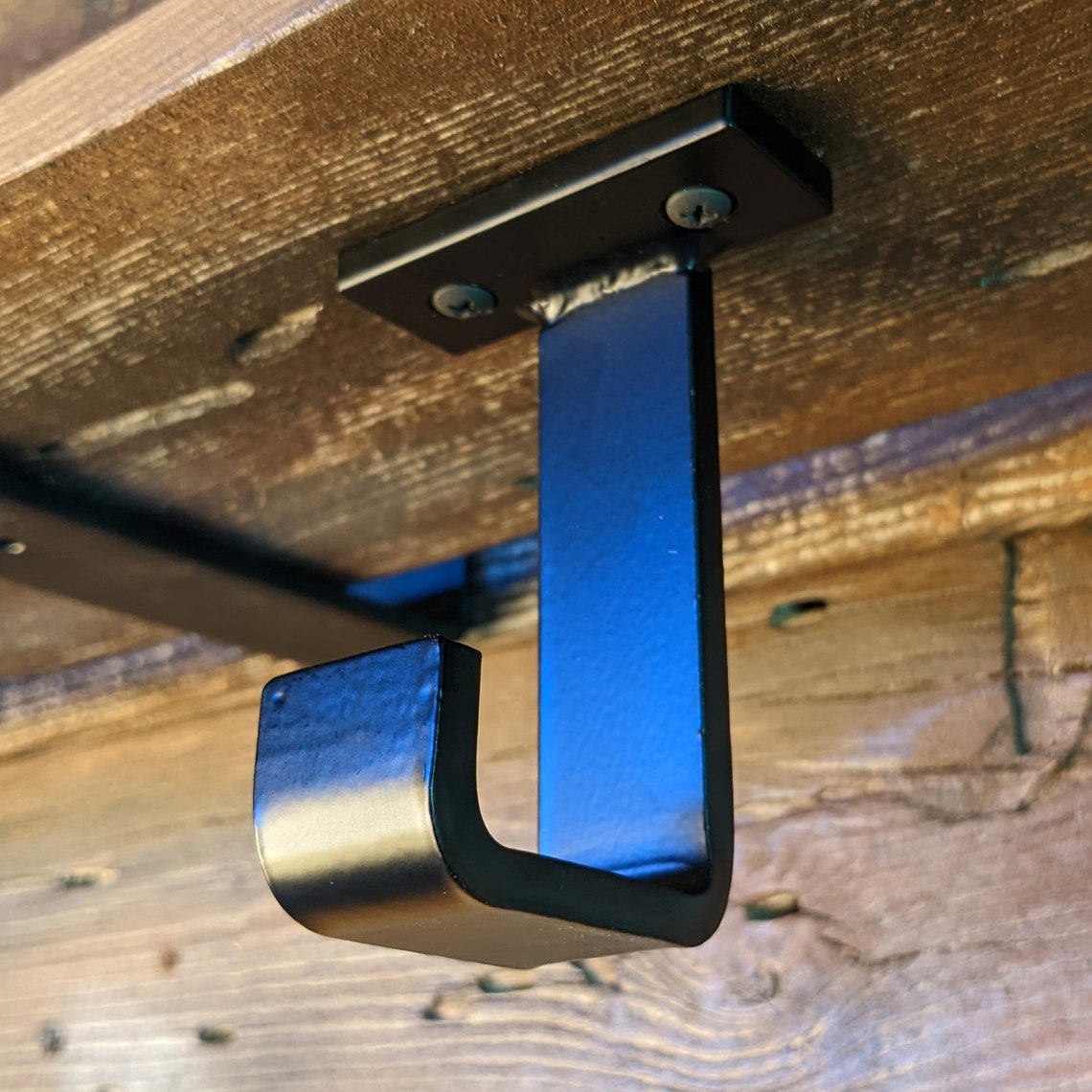 Undermount Cabinet Hook Black Steel Iron Modern Farmhouse - Etsy