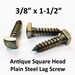 Antique Square Head Blacksmith Lag Screws Plain Steel Paintable Rustic ...