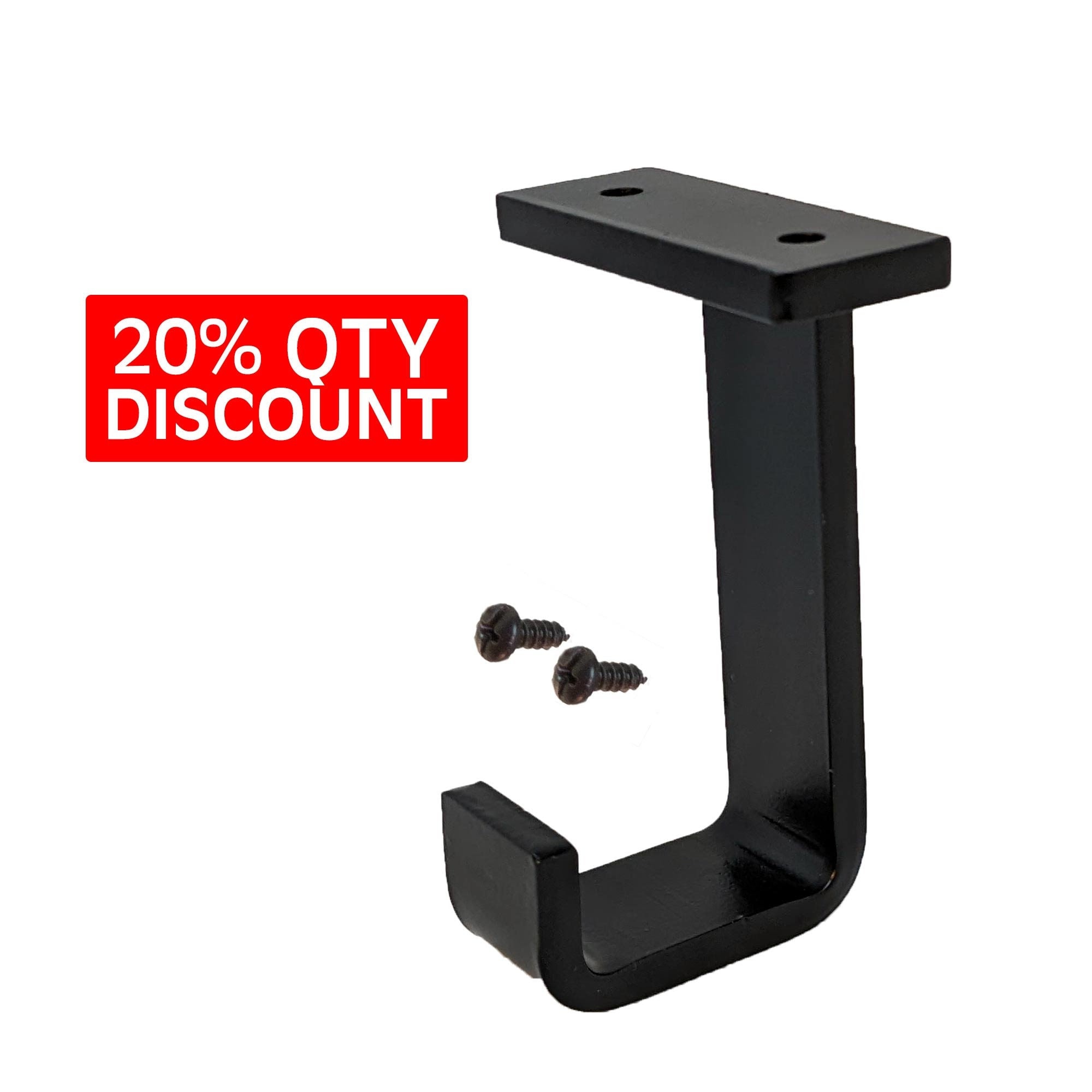 Undermount Cabinet Hook Black Steel Iron Modern Farmhouse - Etsy