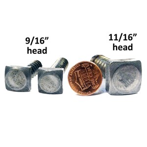 Antique Square Head Blacksmith Lag Screws Plain Steel Paintable Rustic ...