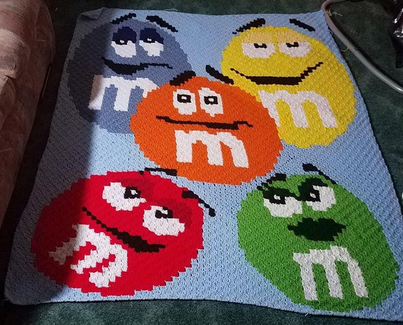 M&M Corner to Corner Crochet Graphghan - Etsy