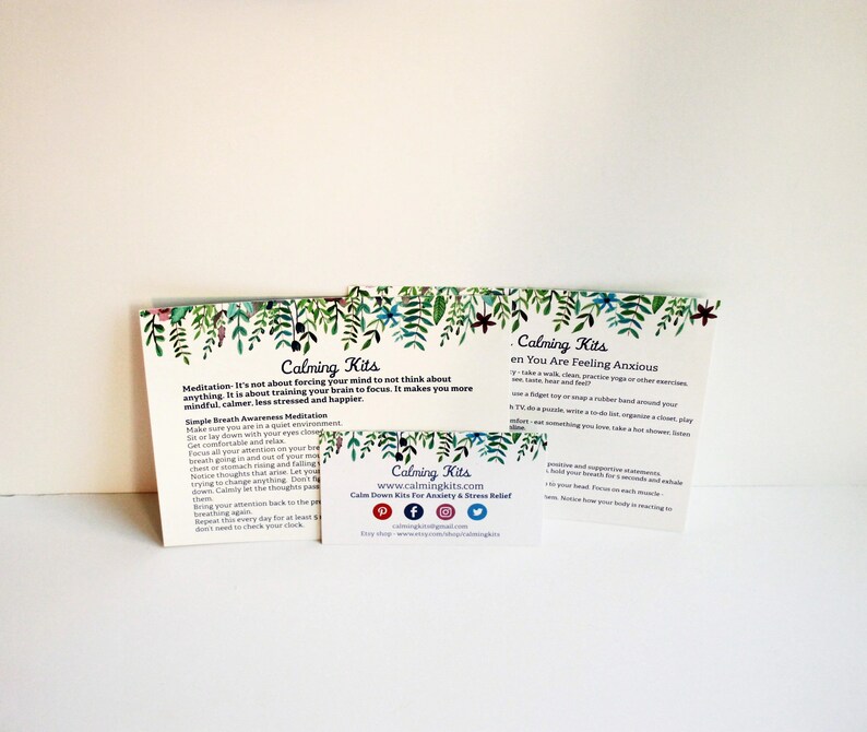 Mediation Beads With Instruction Card - FREE SHIPPING - Mala Beads ...