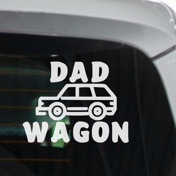 Dad Wagon Car Decal - Etsy