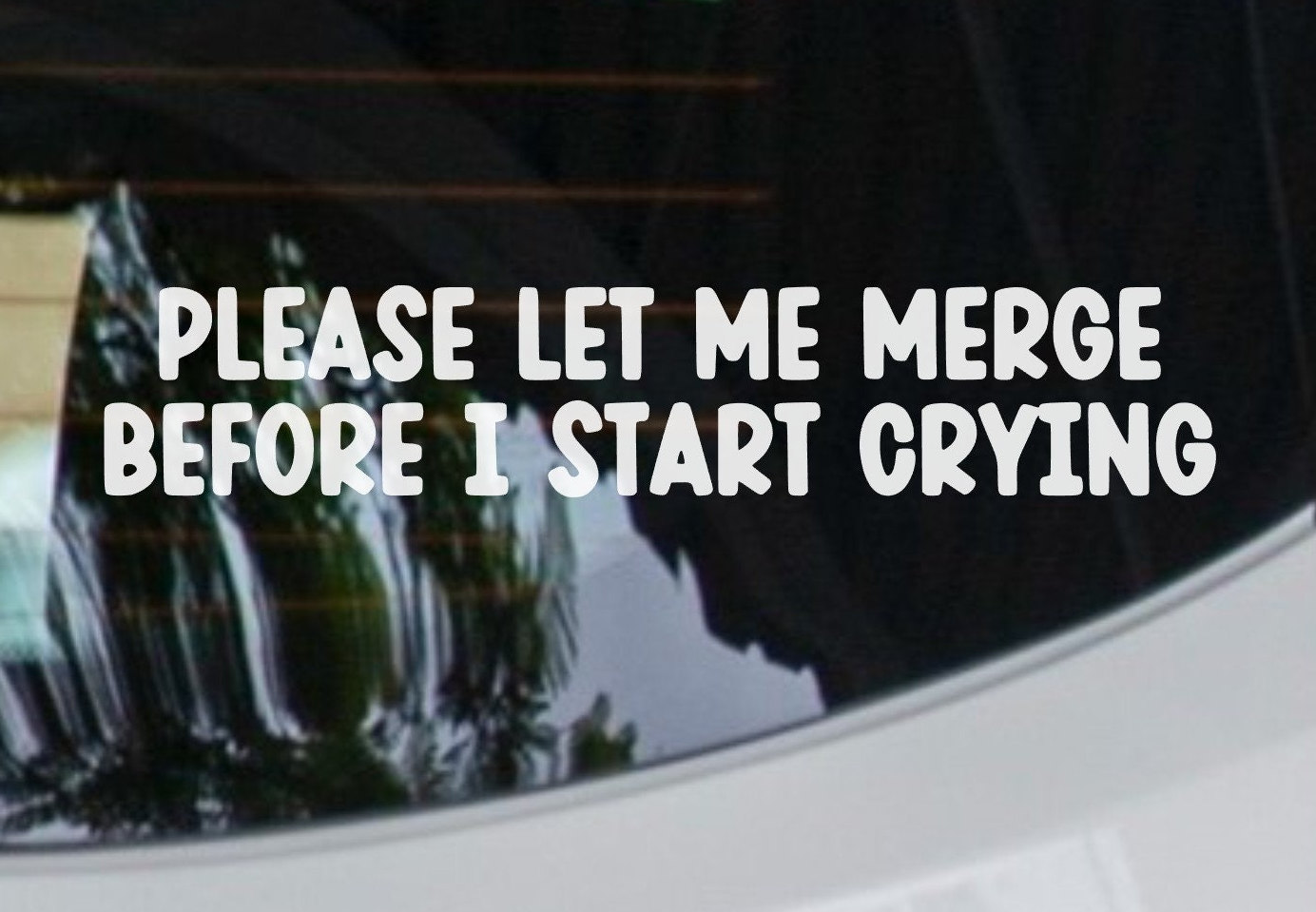 Please Let Me Merge Funny Car Decal Sticker Gift Idea - Etsy