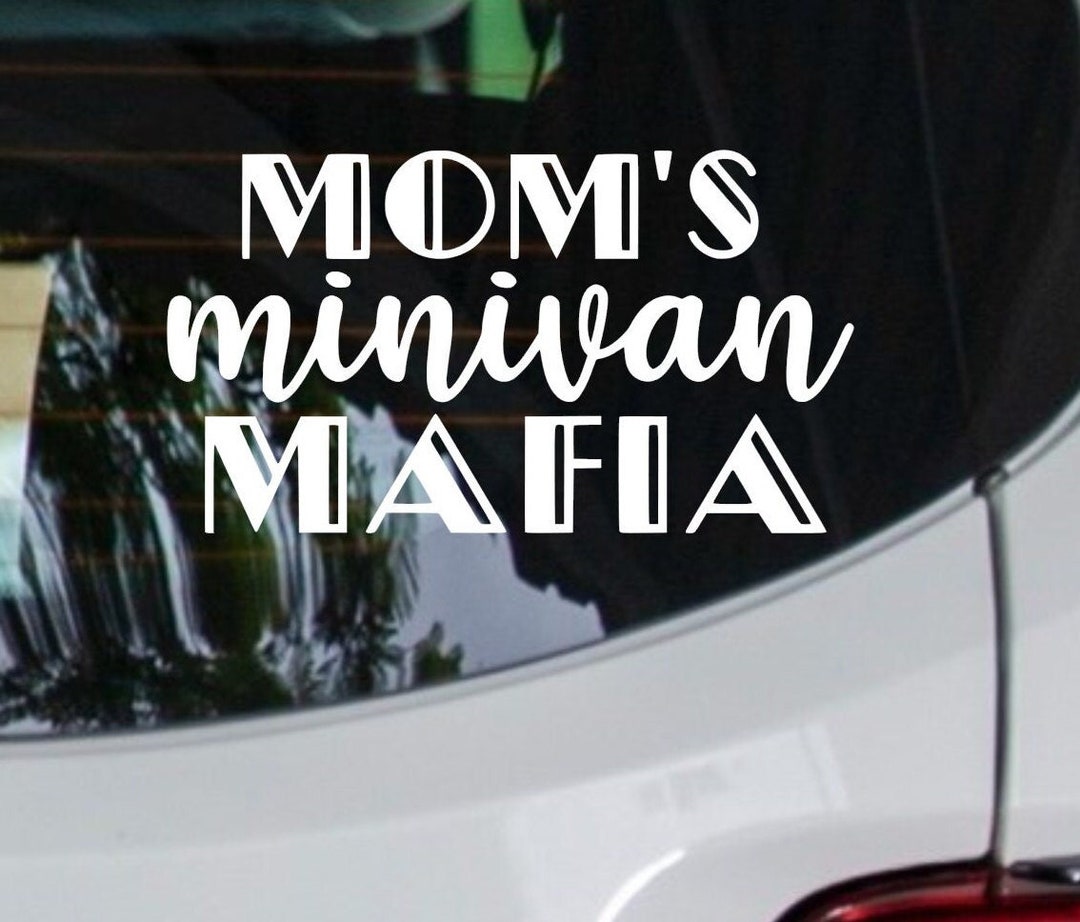 Moms Minivan Mafia Funny Decal Sticker - Etsy