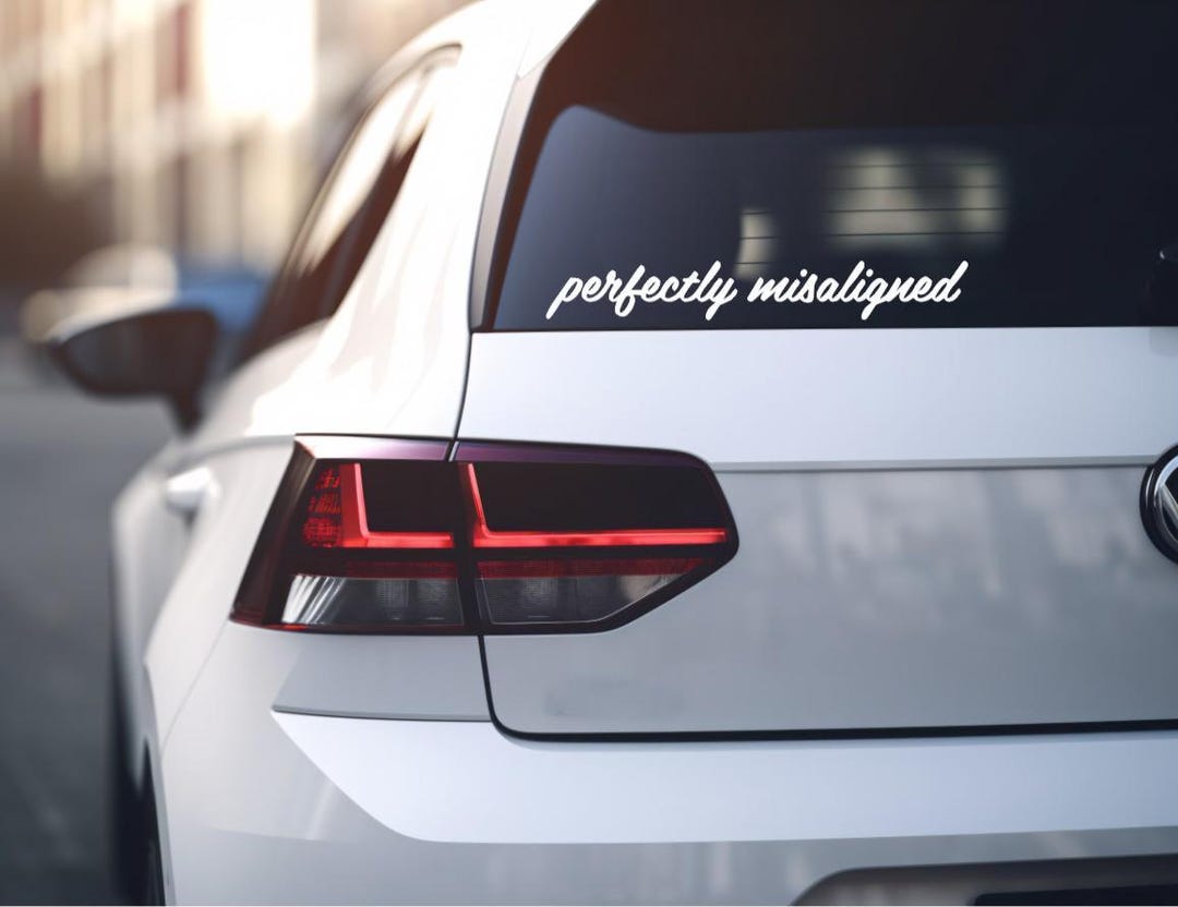 Perfectly Misaligned ST Car Decal Sticker Gift Idea - Etsy