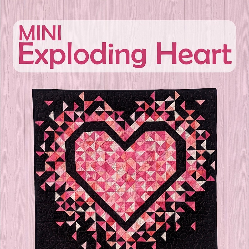 Exploding Heart Quilt Pattern - Etsy