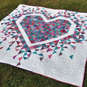 PDF Exploding Heart Quilt Pattern Digital Download by Slice of Pi ...
