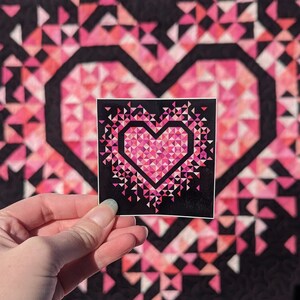 PDF MINI Exploding Heart Quilt Pattern Digital Download by Slice of Pi ...